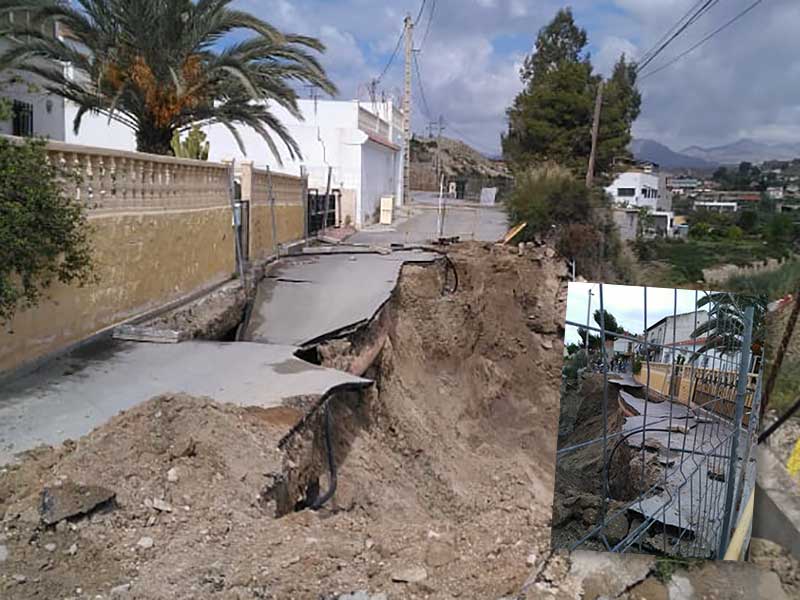 EXCLUSIVE: Brit expat in Spain fears for house after landslide and road ...
