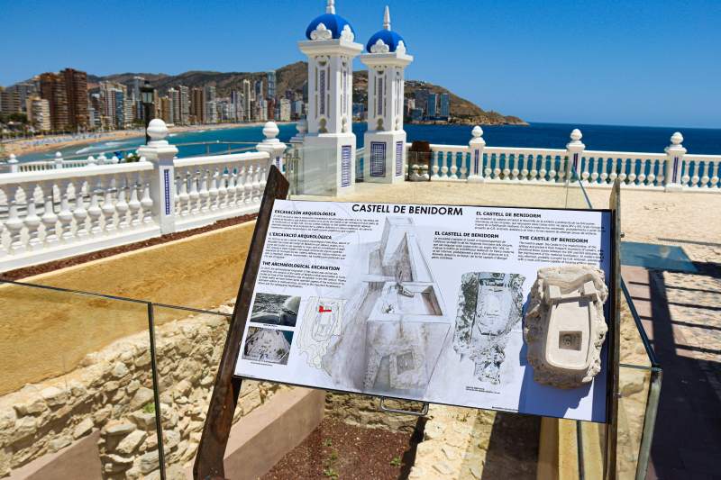 Information panels at Castillo in Benidorm reveal a slice of history ...