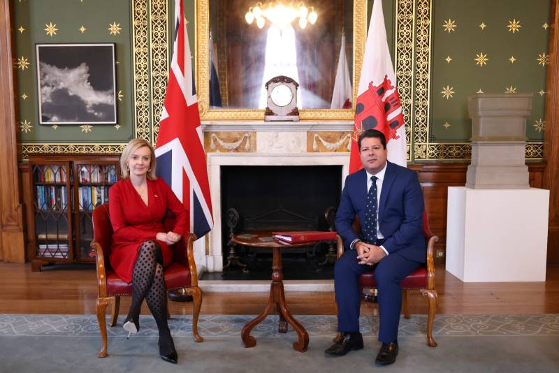 Gibraltar Chief Minister Fabian Picardo met UK Foreign Secretary Liz Truss