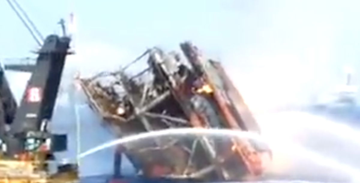 Drilling rigs hit by Ukraine missile strike in Black Sea claims Russia ...