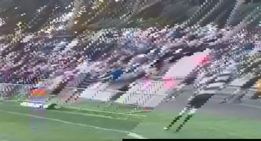 WATCH: Terrifying moment stadium collapses sending fans head first onto ...