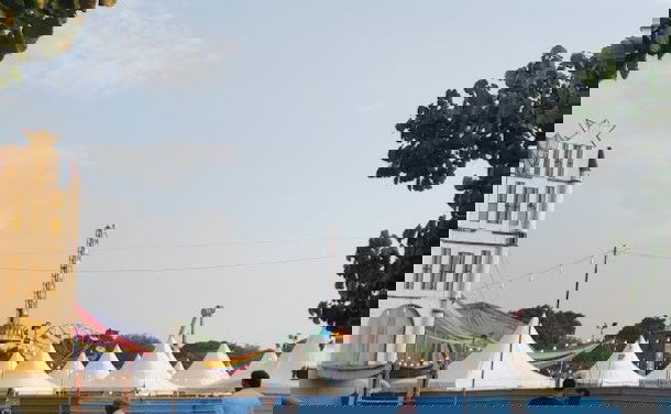 Mohali, India, 80ft-high fairground attraction plunges to the ground