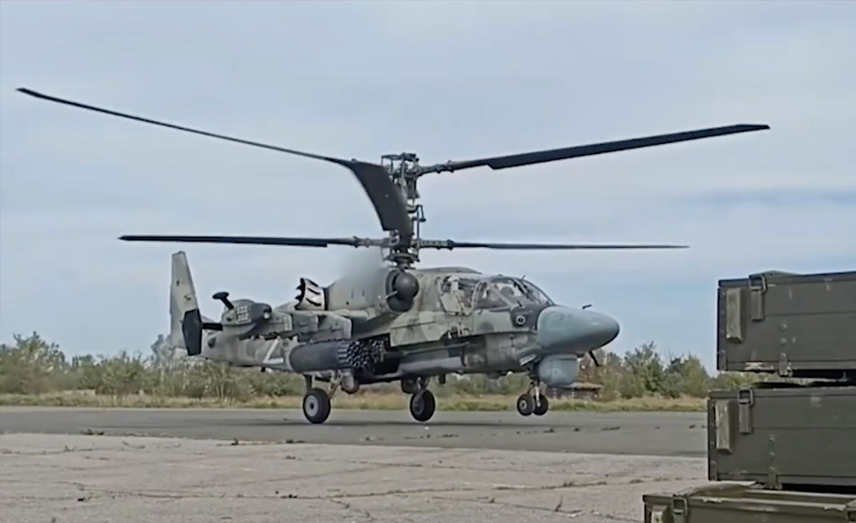 WATCH: Russian Ministry of Defence shares footage of Ka-52 helicopter ...