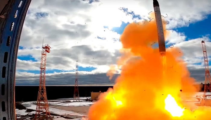 Russian commander confirms test launch terrifying Sarmat missile