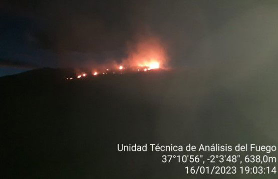 Forest fire in Almeria’s Lubrin municipality is now under control