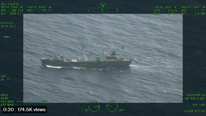 US Coast Guard suspected Russian spy ship off coast of Hawaii