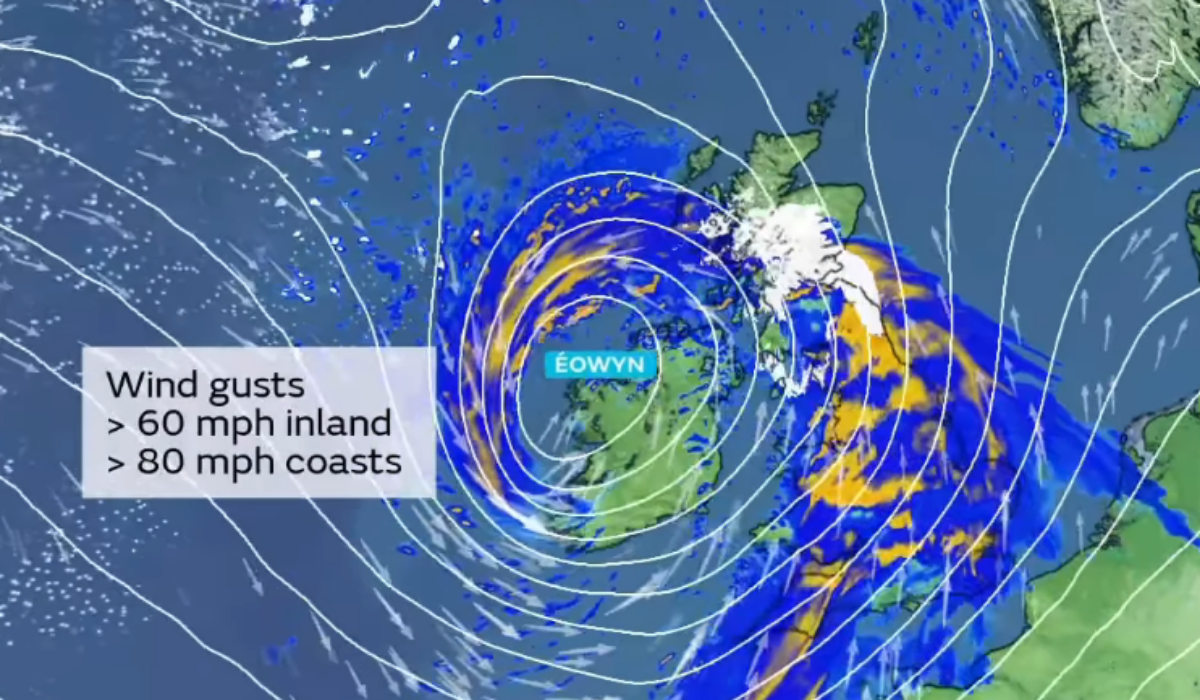 UPDATES on Storm Éowyn « Euro Weekly News