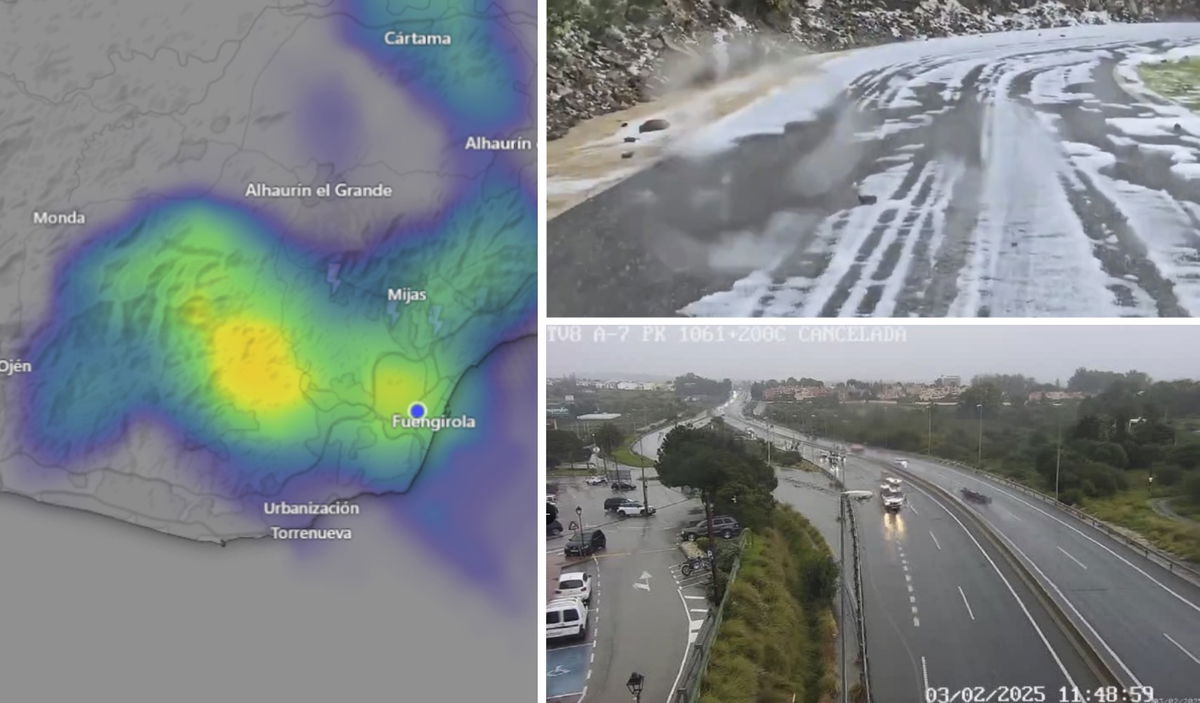 Costa del Sol hit by torrential rains and hail « Euro Weekly News