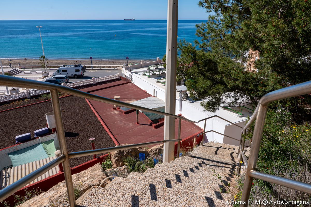 El Portús Beach staircase rebuild underway « Euro Weekly News