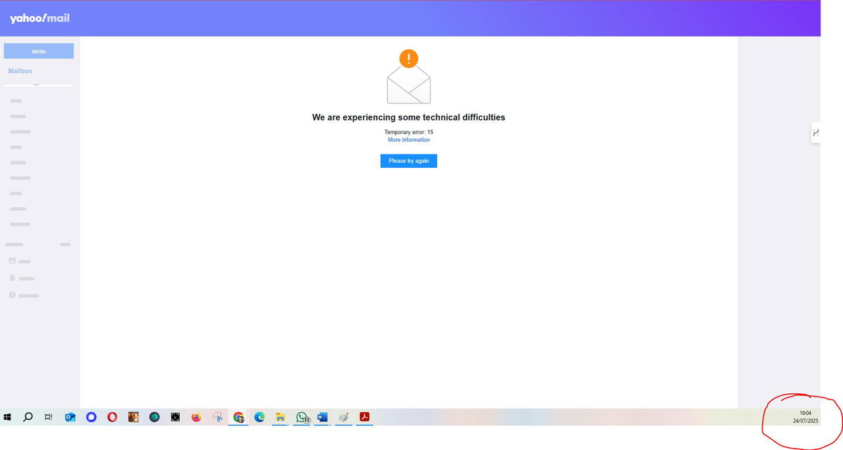 Yahoo Mail is down worldwide « Euro Weekly News