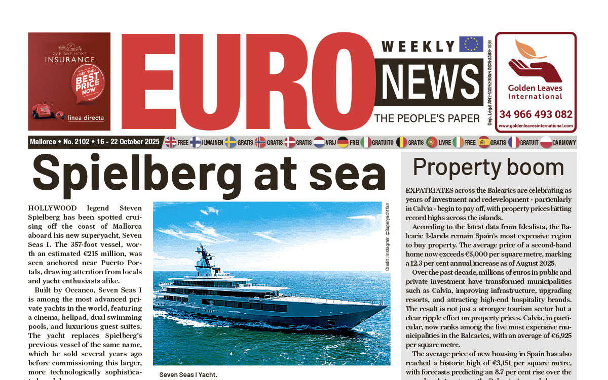 Mallorca newspaper 16 - 22 Oct 2025 « Euro Weekly News