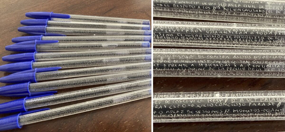 Viral exam cheat notes on BIC pens in Malaga « Euro Weekly News