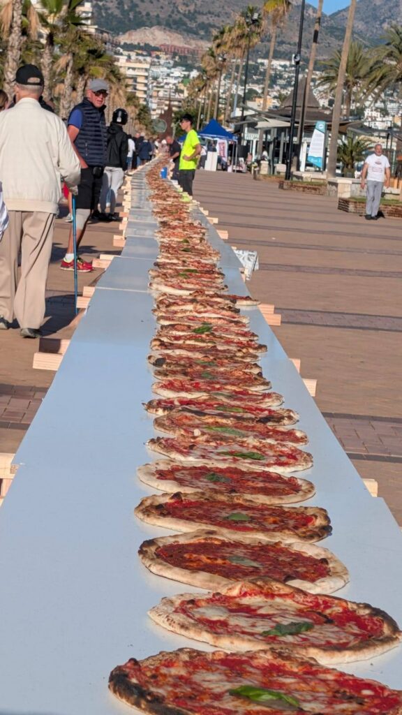 Fuengirola’s Guinness record-breaking pizza line for child cancer ...
